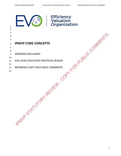 X IPMVP Core Concepts Statutory Review Copy - Efficiency Valuation ...